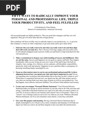 10+ Productivity Books for Free! [PDF]